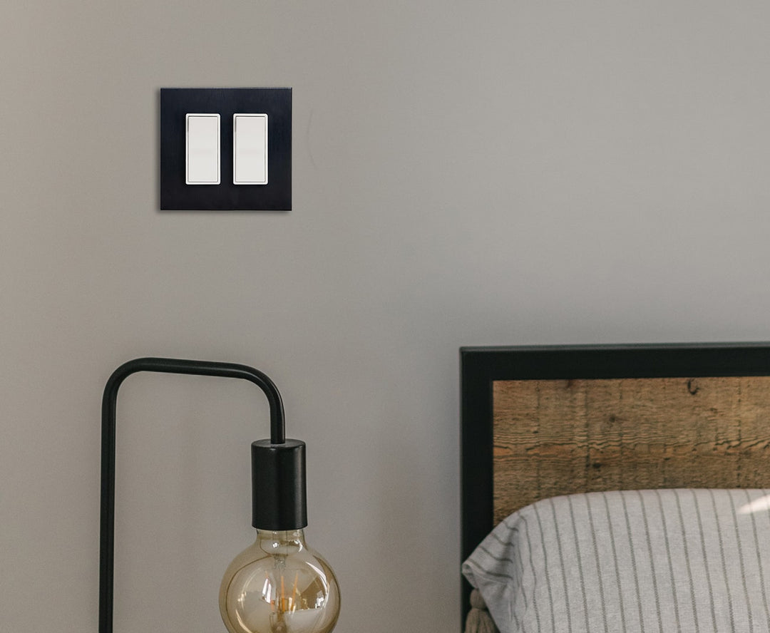 Anodized Matte Black Screwless Magnetic Light Switch Cover – kul grilles