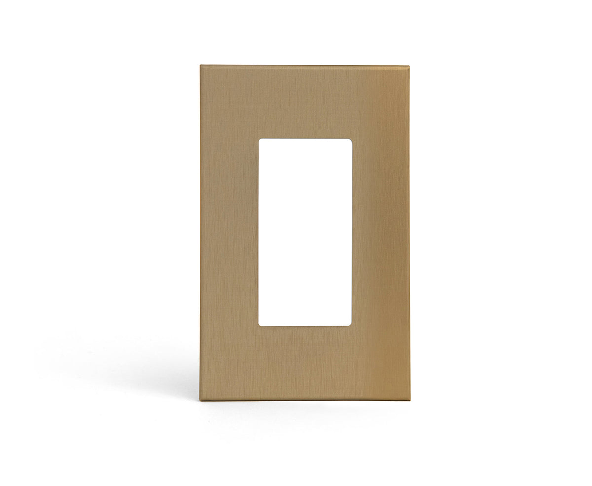 Anodized Matte Gold Screwless Magnetic Light Switch Cover – kul grilles