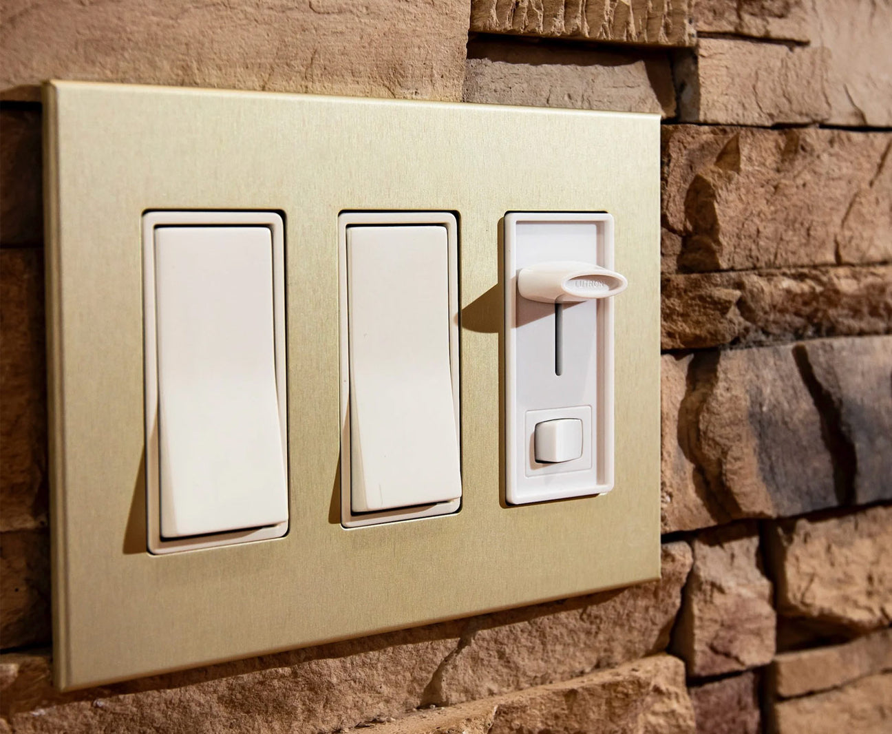 Anodized Matte Gold Screwless Magnetic Light Switch Cover – kul grilles