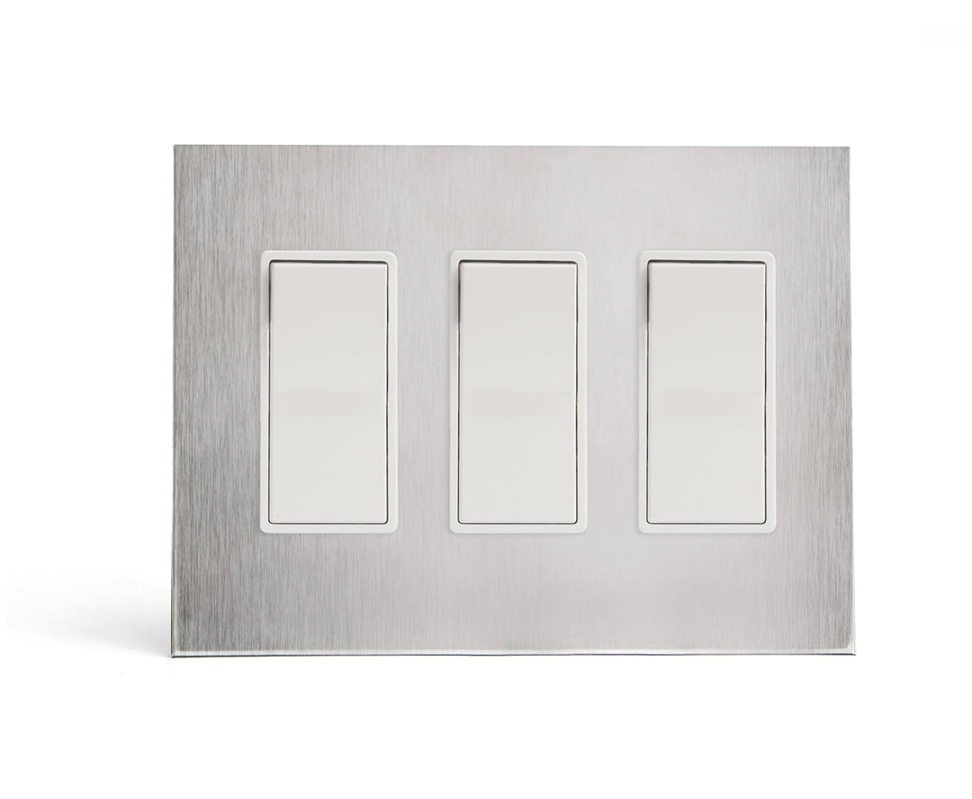 Stainless Steel Screwless Magnetic Light Switch Cover – kul grilles