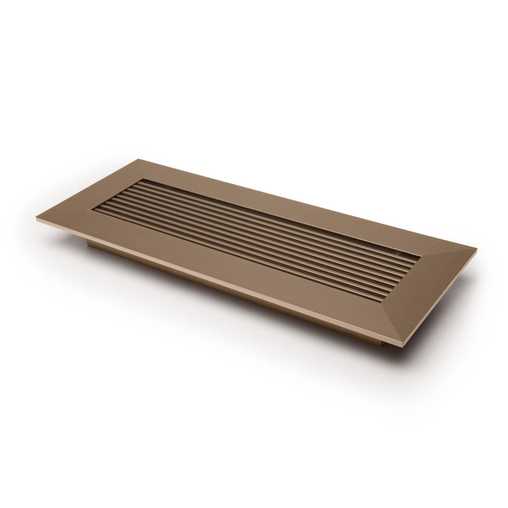 Modern, Decorative Vent Cover, Floor Register Anodized Light Bronze ...
